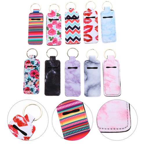 10pcs Holder Clip- On Lipstick Sleeve Holder Keychain Lipstick Holder ...