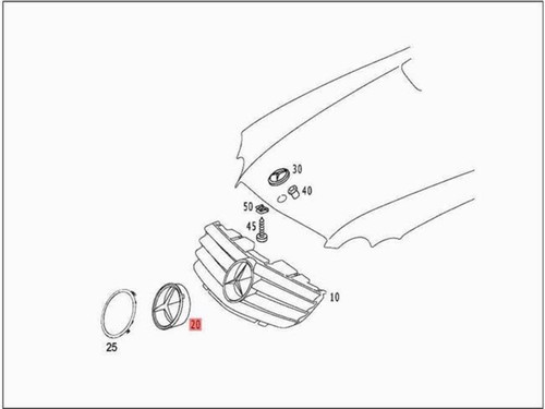 Genuine MERCEDES R230 SL R230 Mercedes star 2308880086 | eBay