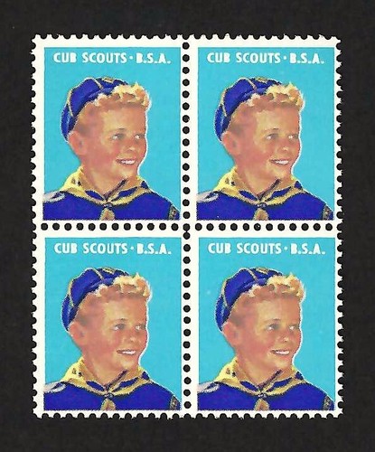 Block (4) Cub Scout BSA Poster Stamp - Perf 12 x 12 1/2 | eBay