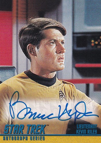 STAR TREK The Original Series (TOS) Autograph A14 Bruce Hyde as Lt ...