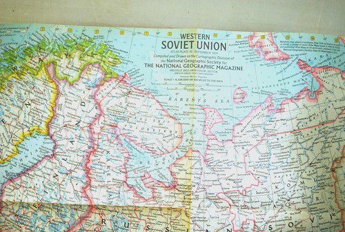 National Geographic Map - Western Soviet Union, September 1959 | eBay
