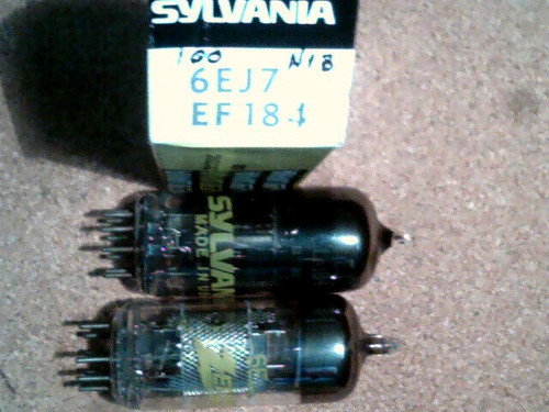 Vacuum Tube lot of 2ea 1NIB 6EJ7 / EF184 tstd VG amp radio amplifier ...