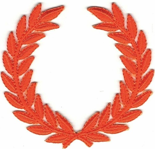 3" SCA All Orange Olive Laurel Wreath Embroidery Patch | eBay