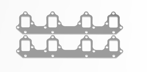 "PAIR of Ford 427/428 FE 16-Bolt Header Flanges 3/8"" thick 304ss 2 ...