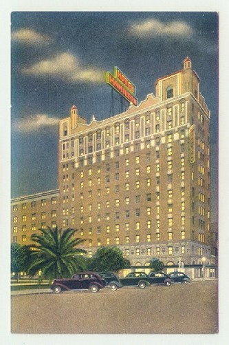 Laredo, Texas TX ~ Hamilton Hotel at Night 1940s | eBay