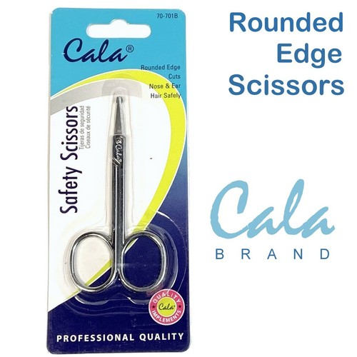CALA Safety Scissors Blunt Rounded Edge Nose Nostrils Ear Hair Trimmer ...