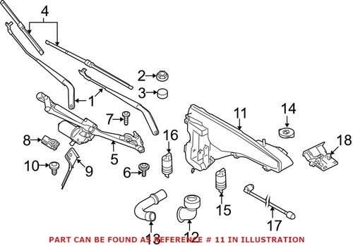 Genuine OEM Washer Fluid Reservoir for BMW 61667304067 for sale online ...