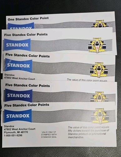 21 Standox Color Points-Worth 210 dollars in Standox Products! Read! | eBay