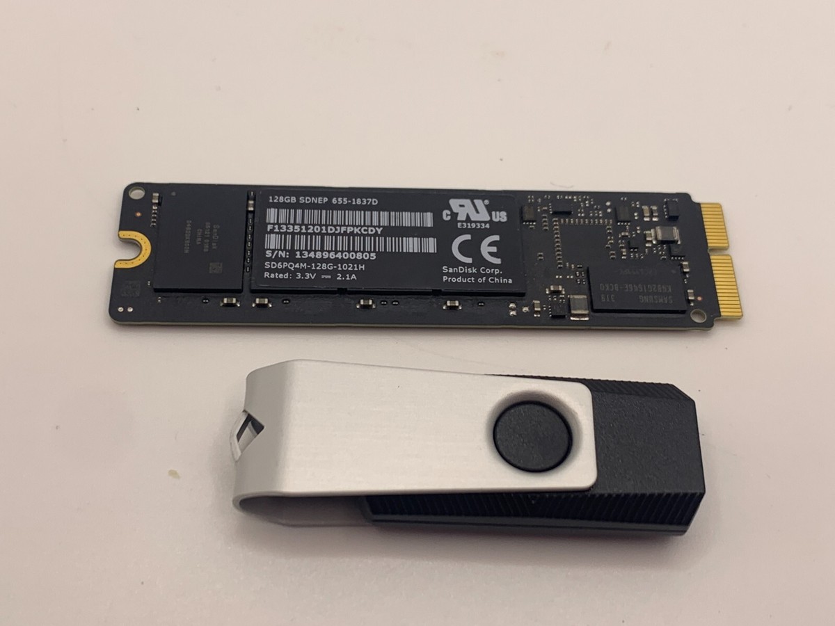 Apple SanDisk 128GB SSD SD6PQ4M-128G-1021 655-1837C (1) MacBook Pro/Air ...