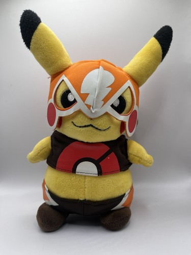 Rare Pokemon Center 2014 Pikachu Libre Plush Collectible | eBay UK