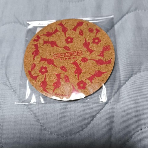 Joshin Pikmin Cork Coaster with Red Flower and Bird Design Novelty oo6 ...