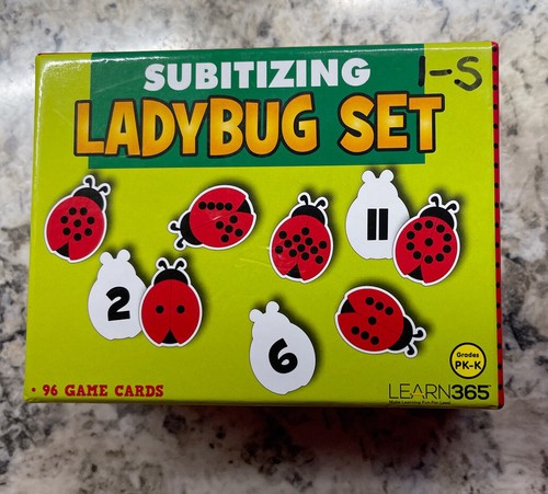 Subitizing Ladybug Set Educational Math Complete 889070832533| eBay