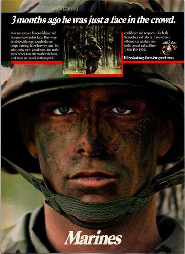 VINTAGE 1987 U.S. MARINES MILITARY PRINT AD | eBay