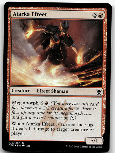 MTG Atarka Efreet Dragons of Tarkir 128/264 Foil Common | eBay