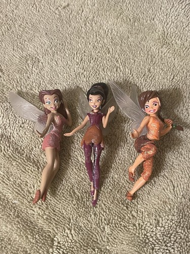 Rosetta" PVC Fairy Action Figures Disney Store Tinker Bell Fairies (3 ...