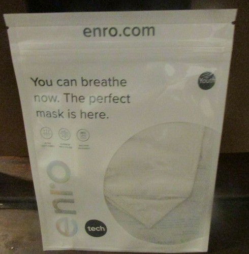 Enro Tech Face Mask BRAND NEW SEALED Vapor Blue Size Youth | eBay