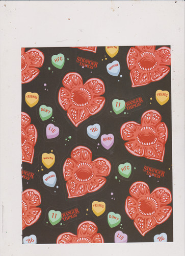 STICKERS LOT STRANGER THINGS VALENTINES HEARTS LOT | eBay