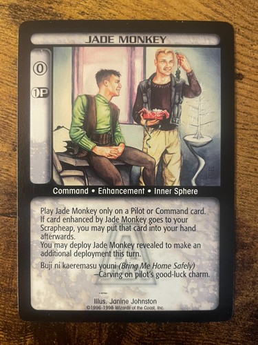 Battletech CCG TCG Card Game Rare Arsenal Expansion Jade Monkey | eBay