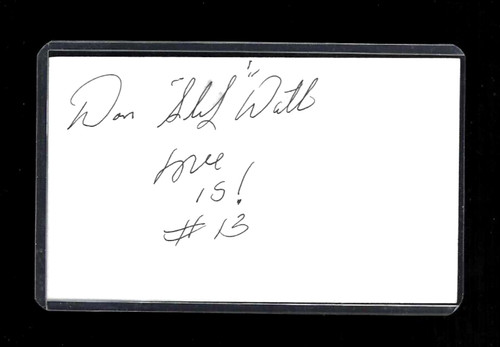 DON "SLICK" WATTS Seattle Sonics Basketball SIGNED / AUTOGRAPH 3x5 ...