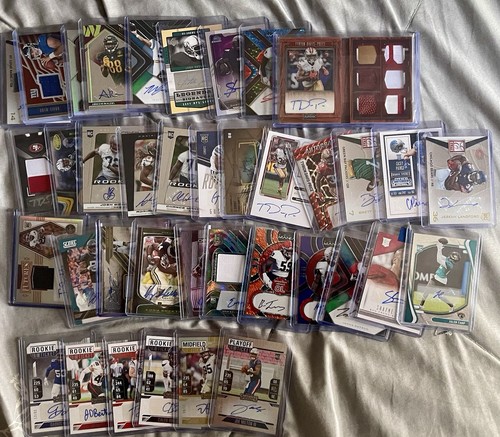 350 Football Lot, 107 Autos, 190 Numbered, 55 Mem/Patch | eBay