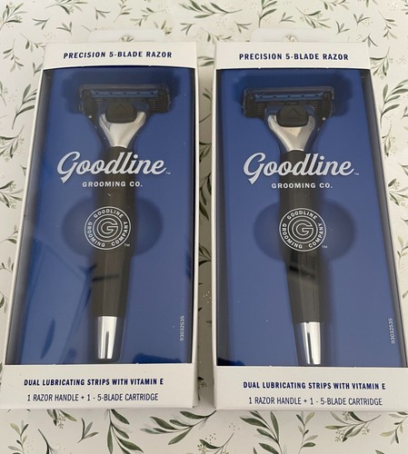 GOODLINE Grooming Co. 5-blades Razor Black Hande ~ LOT of 2 NIP | eBay