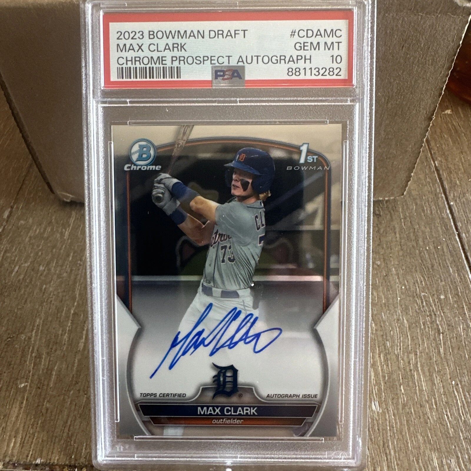 Max Clark 2023 Bowman Draft #CDA-MC Chrome DP Auto (1st) Price Guide ...