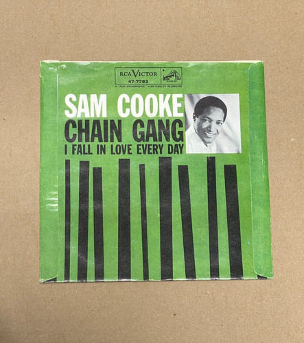 SAM COOKE CHAIN GANG/I FALL IN LOVE EVERY DAY RCA 45 *PICTURE SLEEVE ...