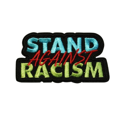Stand Against Racism Embroidered Iron On Patch - Black Lives Matter BLM ...