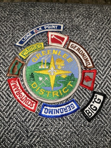 Older Greenlee District Boy Scout Patch w/9 Segments Camp Geronimo Lone Elk | eBay