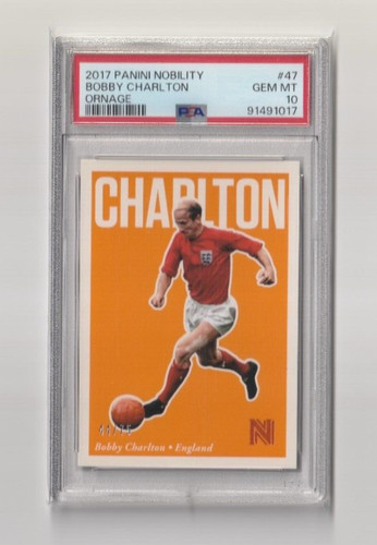 2017 NOBILITY PANINI BOBBY CHARLTON 44/75 RARE CARD LIMITED PSA 10 | eBay
