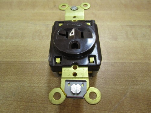 Hubbell 5361 Receptacle Single Brown 20A 125V 2P-3W 5 (Pack of 3) | eBay