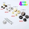 No Sew Snap Button Press Stud Leather Bag Coat Popper Rivet Fastener ...