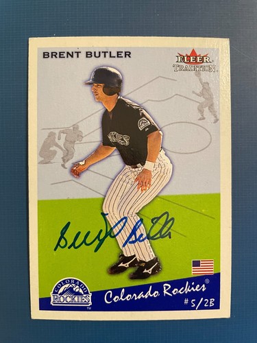 2002 Fleer Tradition (Update) SIGNED: Brent Butler, ROCKIES #U156 | eBay