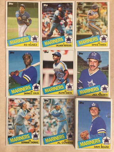 1985 Topps Seattle Mariners Complete Team Set!! | eBay