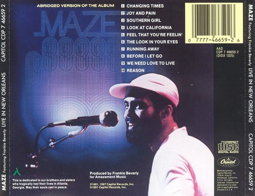 MAZE - LIVE IN NEW ORLEANS NEW CD 77774665926| eBay