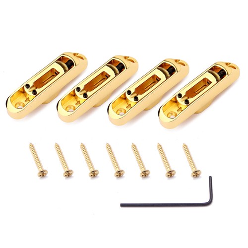 4 Pcs Heavy Duty Single String Bass Bridge Guitare Pièces de rechange ...