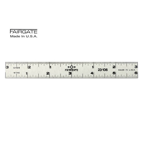 Fairgate 6" Center Finding Ruler, 3/4" Wide, 23-106 Made In USA | eBay
