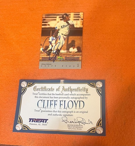 Cliff Floyd 1992 Classic Best Autograph with COA Rookie Card | eBay