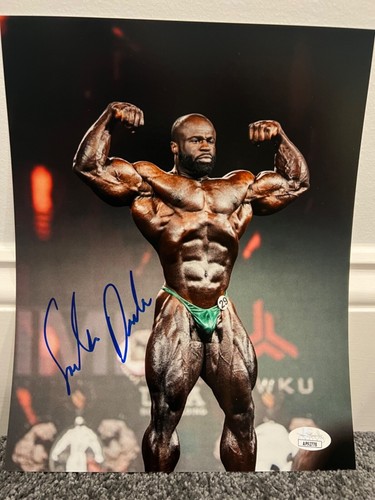 Samson Dauda signed JSA COA 8x10 Mr Olympia bodybuilder bodybuilding ...