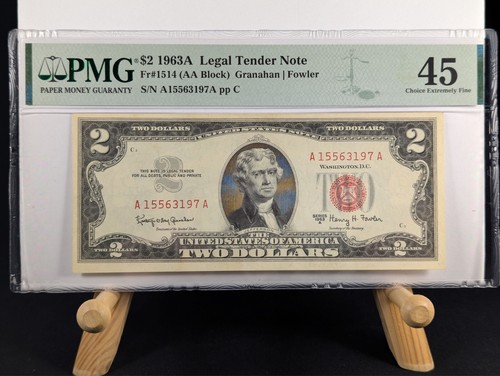 Series 1963A Red Ink $2 Banknote | eBay