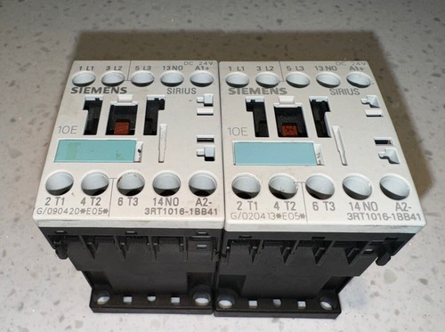 Siemens 3RT1016-1BB41 Contactor Lot Of 2 Tested Excellent Condition ...