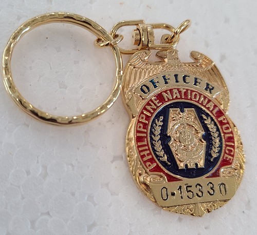 Officer Philippine National Police Key Chain/Ring Numbered Emblem Badge ...
