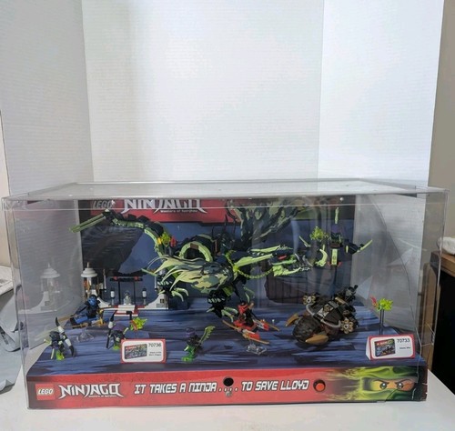 RARE! Original Lego Ninjago Display Case with lights. for the COLLECTOR ...