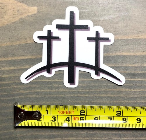 Jesus Christian Sticker Decal Crucifixion Religious Cross God Symbol ...