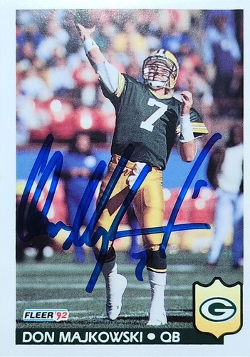 Don Majkowski Green Bay Packers 1992 Fleer #131 Autographed Card | eBay