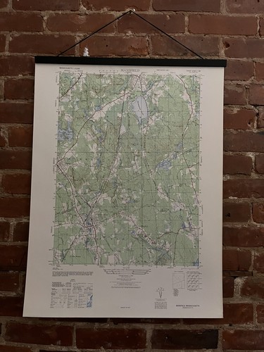 1947 Foxborough Map - Mansfield, Massachusetts - USGS Topographic - New ...