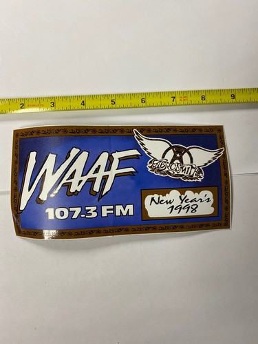 Aerosmith WAAF Sticker Rare Promo | eBay