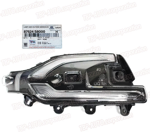 GENUINE ® Outside Mirror Signal Lamp RIGHT for 20-24 Hyundai Palisade ...