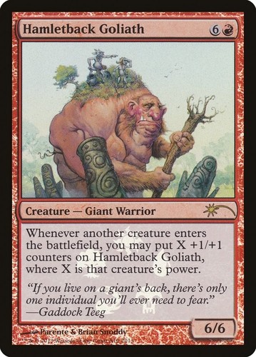 Hamletback Goliath FOIL promo LP Red Rare MAGIC THE GATHERING MTG CARD ...