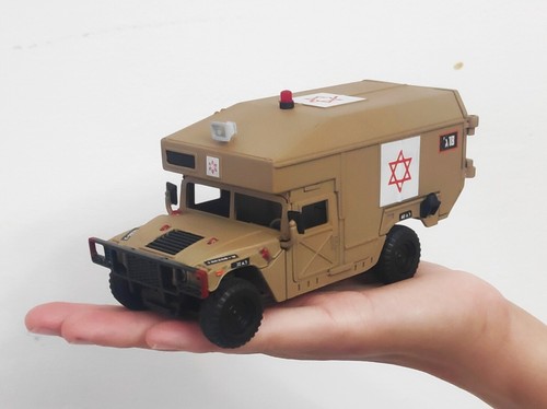 AMBULANCE HUMMER H1 ISRAEL ARMY MILITARY SCALE 1:32 MODEL | eBay